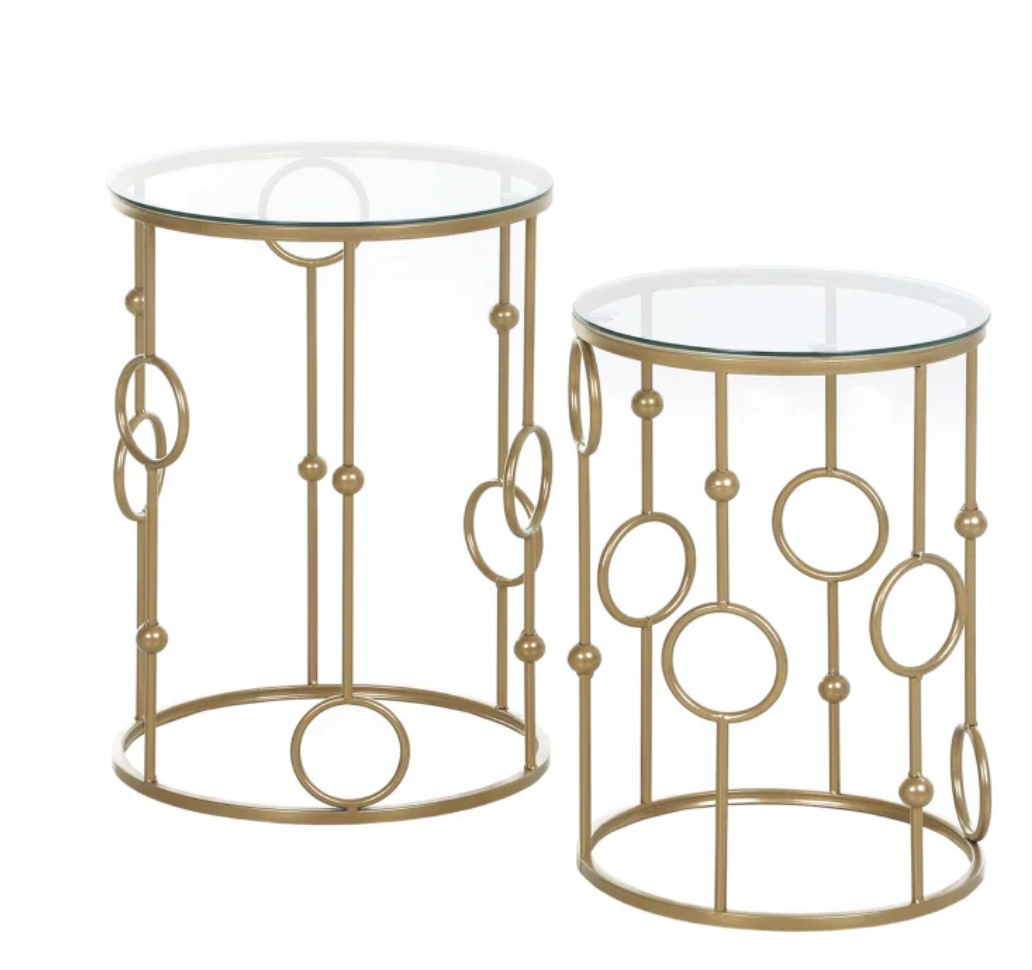 Gold Nesting Tables - Lifestyle Warehouse
