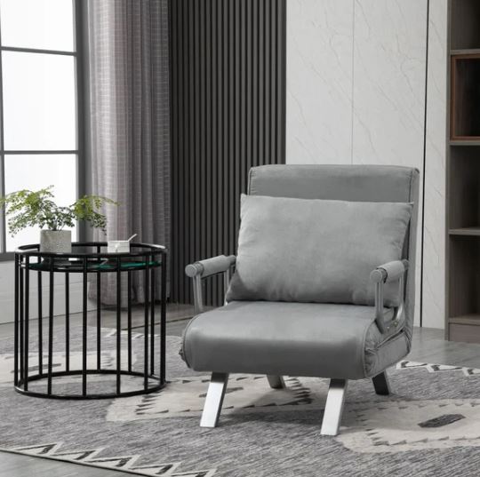 Grey Single Sofa Chairs